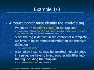 Towards the Generation of Robust E2E Test Cases in Template-based Web ...