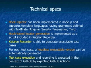 Towards the Generation of Robust E2E Test Cases in Template-based Web ...