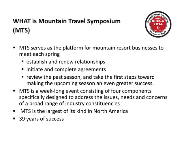 MTS in Breckenridge 2014 | PPT