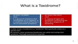 presentation toxidrome | PPTX