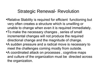 Strategic Change - Revolution | PDF