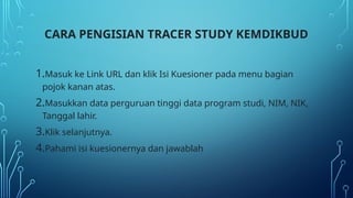 presentation tentang tracer study di sekolah | PPTX