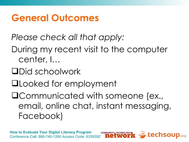 Evaluating Digital Literacy programs | PPT