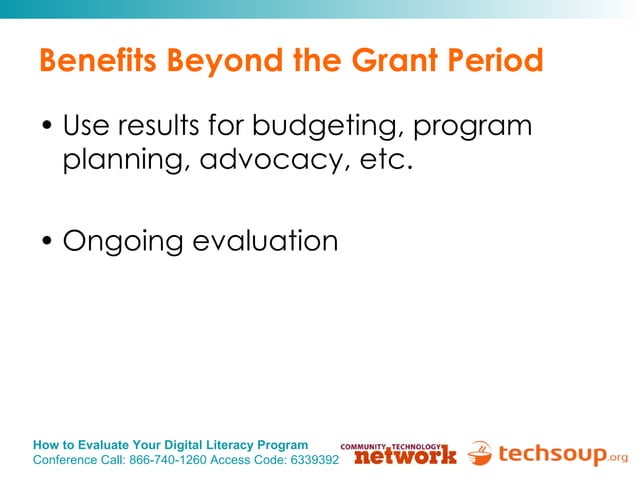Evaluating Digital Literacy programs | PPT