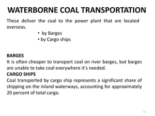 Coal Transportation Methods | PPTX
