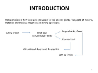 Coal Transportation Methods | PPTX