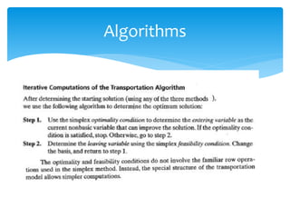 Transport problem | PPT