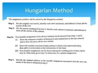 Transport problem | PPT