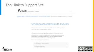 TU Delft Brightspace Matrix as Instructor Tool | PDF