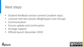 TU Delft Brightspace Matrix as Instructor Tool | PDF