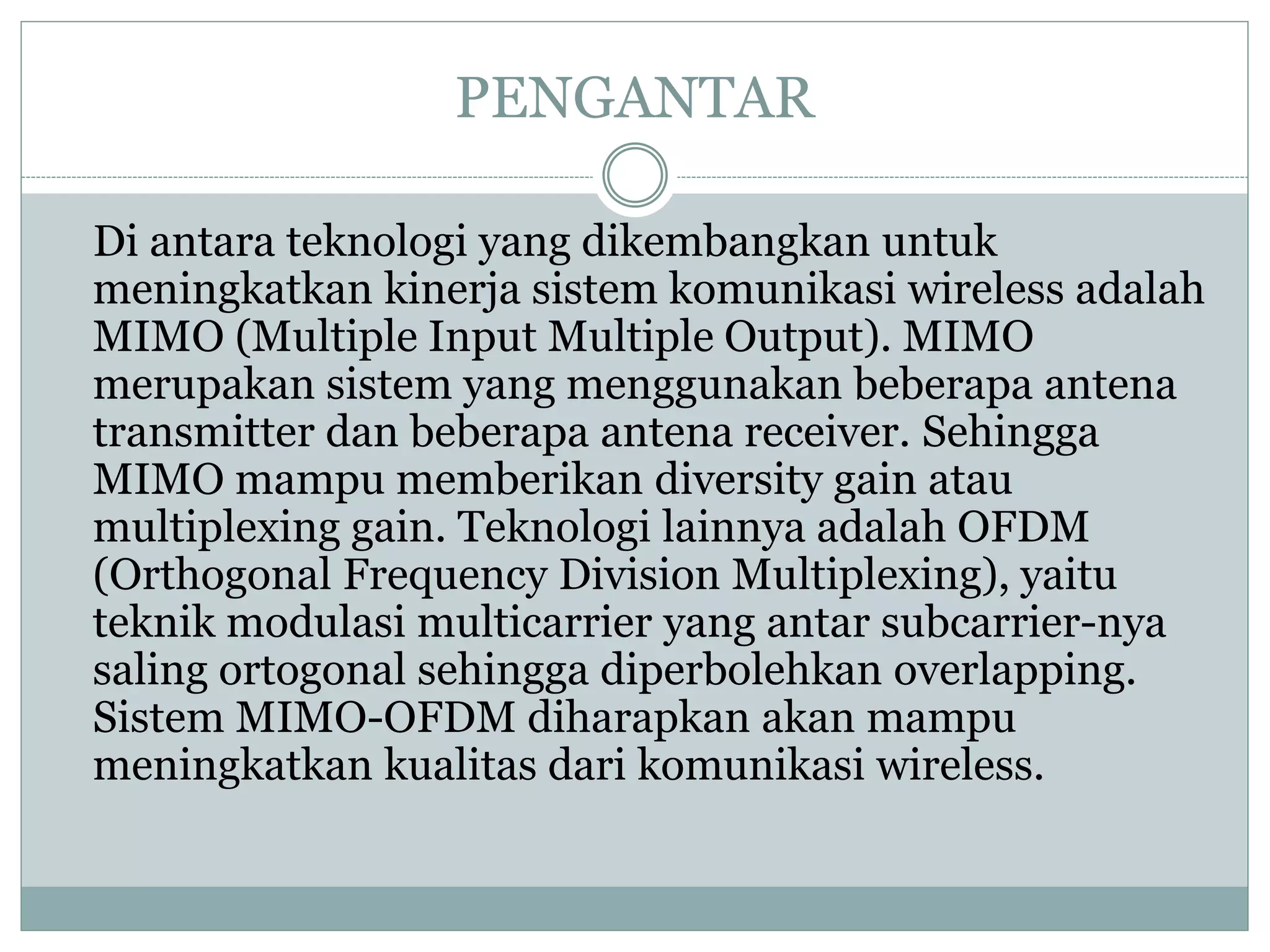 Presentation tugas 1 komunikasi nirkabel | PPTX