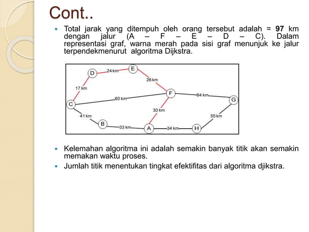 Algoritma pencarian lintasan jalur terpendek | PPTX