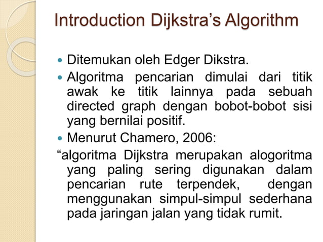Algoritma Pencarian Lintasan Jalur Terpendek - Riset Algoritma Pencarian Lintasan Jalur Terpendek - Riset