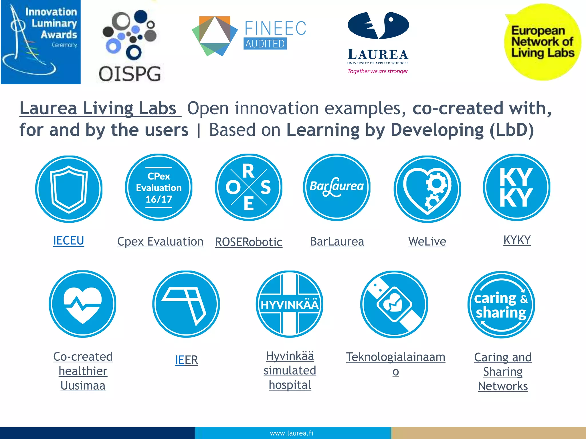 Sustainable Living Labs Presentation ENoLL President Tuija Hirvikoski ...