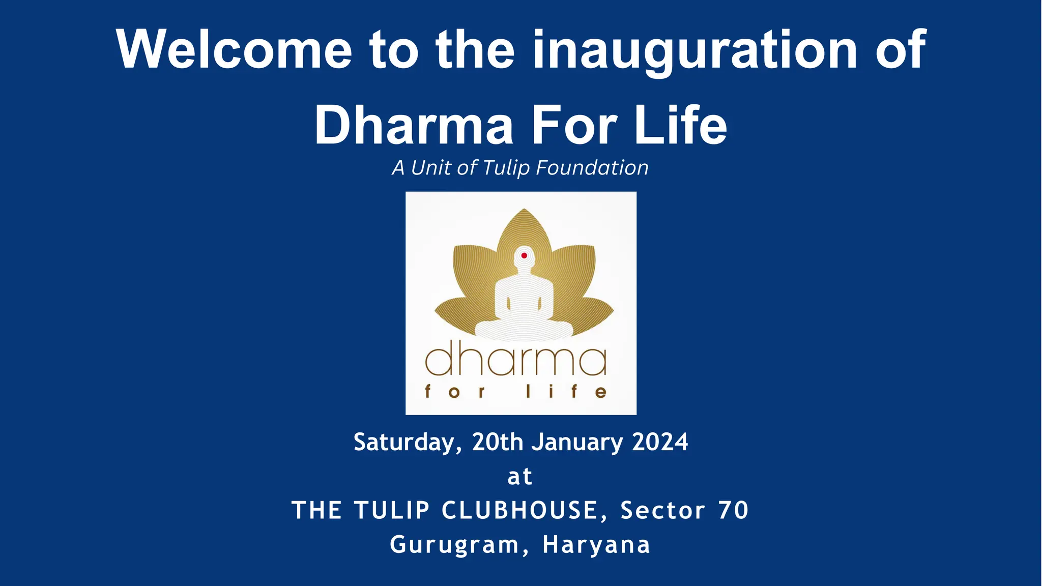 Presentation on Tulip Foundation & Dharma For Life.pdf