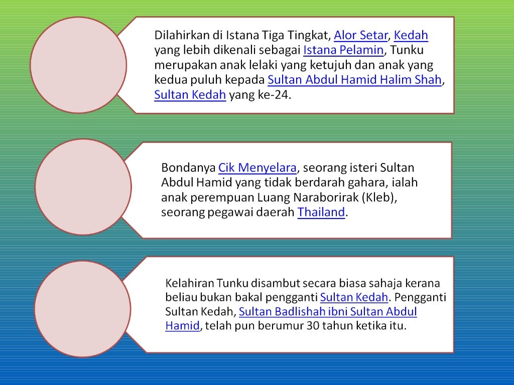 Presentation tunku abdul rahman - pengganti sultan abdul halim of kedah