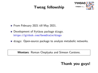 dingo: a python package to analyzes metabolic networks | PPT