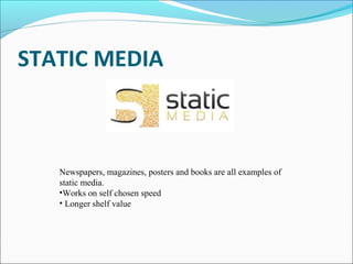 Presentation types of communication medium bs (h) pu 2013 | PPT ...