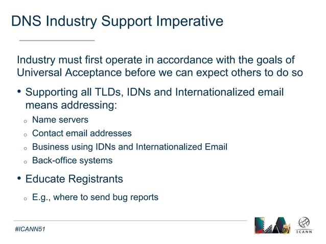 ICANN 51: Universal Acceptance | PPT