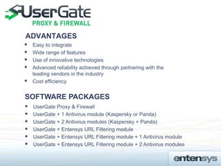 UserGate Proxy & Firewall | PPTX