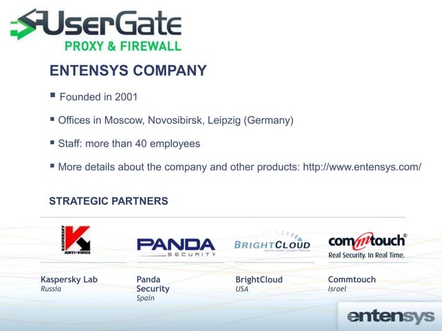UserGate Proxy & Firewall | PPTX