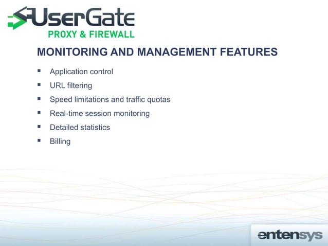 UserGate Proxy & Firewall | PPTX