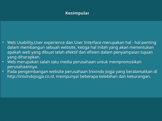 Analisa Antarmuka website tugas Universitas BSI | PPT