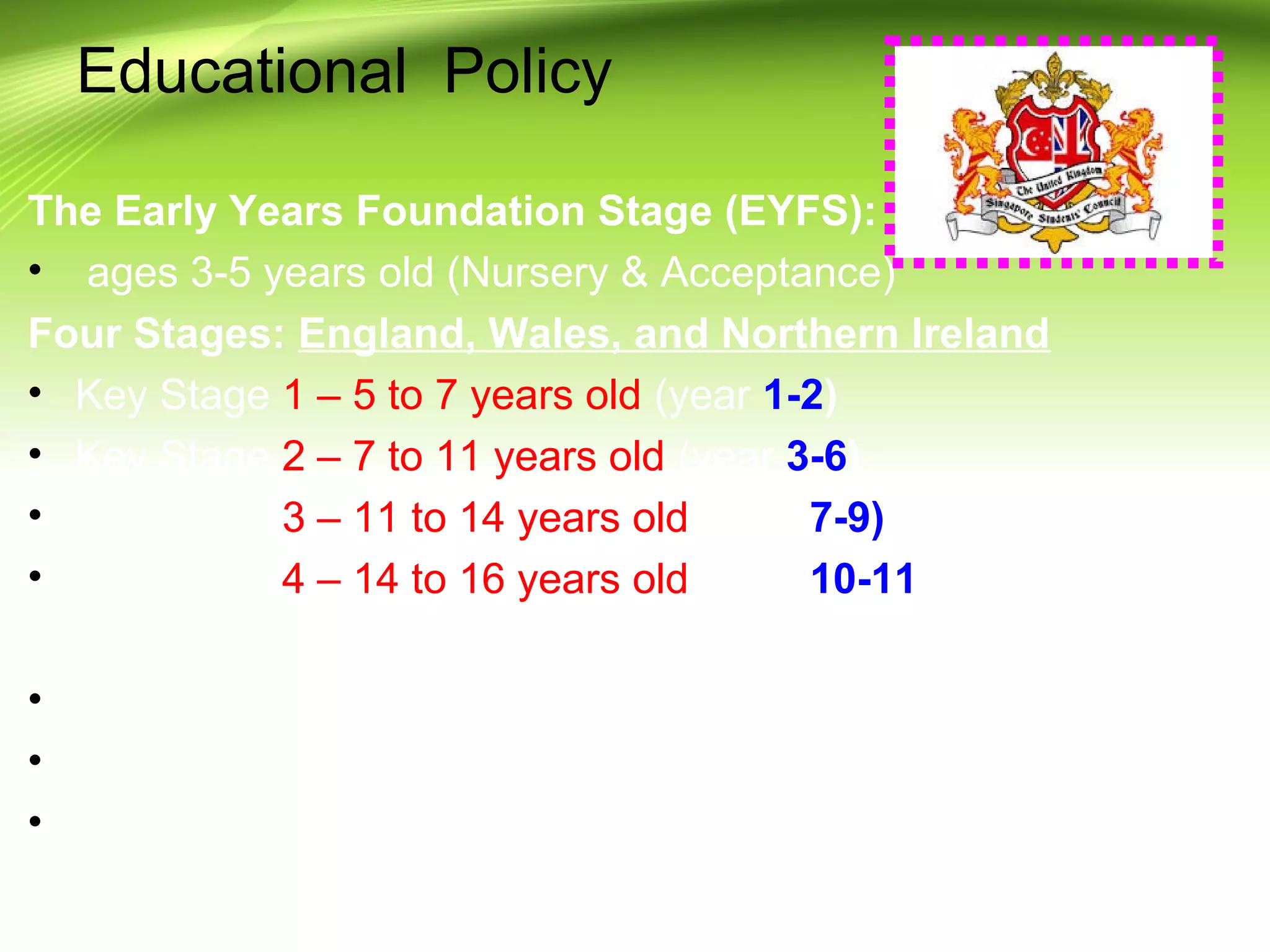 United KIngdom Educational System ( U.K) | PPT