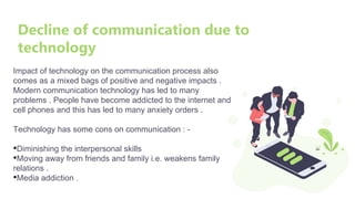 Impact of technology towards communication | PPT