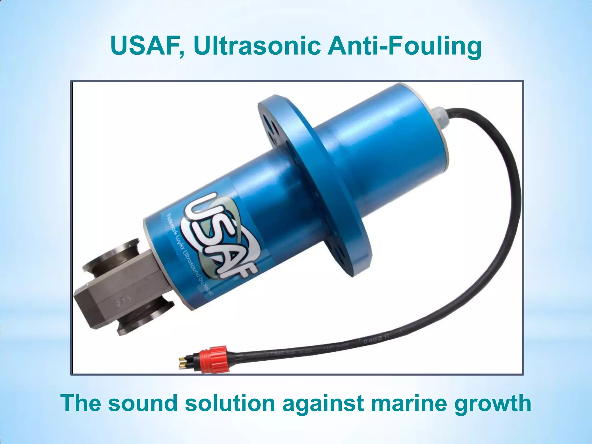 Presentation ultrasonic anti fouling systems | PPTX