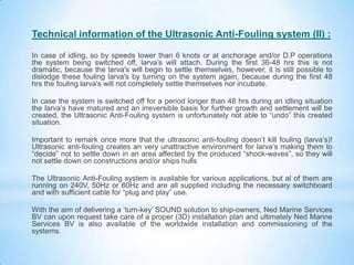 Presentation ultrasonic anti fouling systems | PPTX