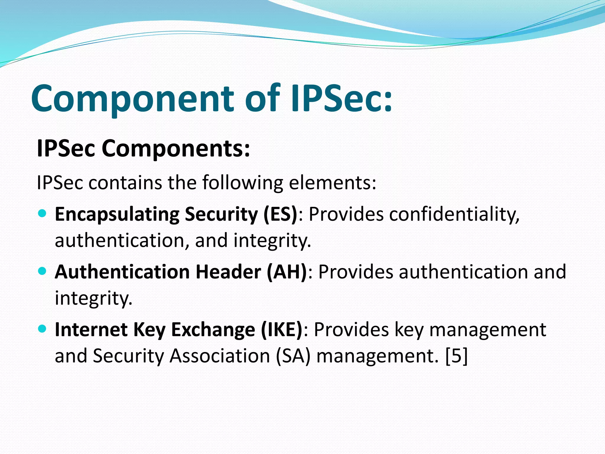 IP Security and its Components | PPTX