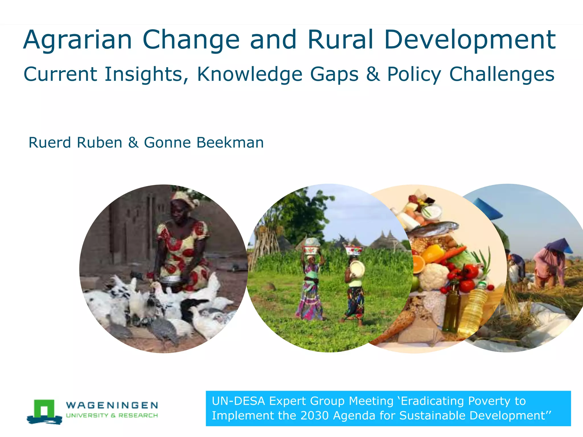 Agrarian Change & Rural Development | PPTX