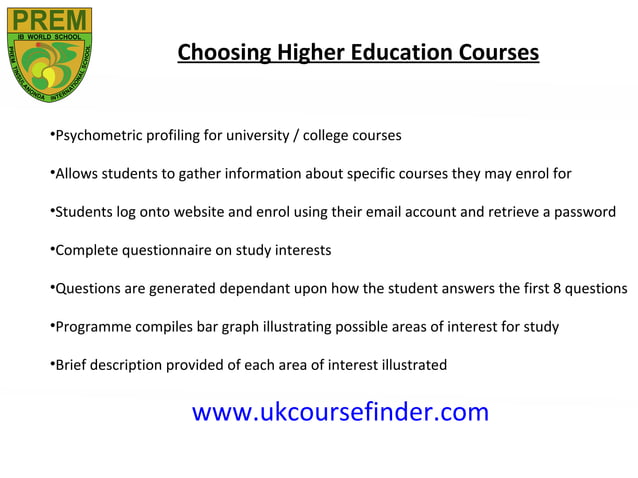 College and University Preparation | PPT