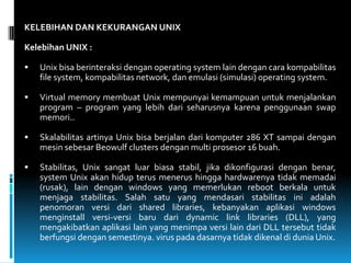 Presentation - PTKI B - UNIX Operating Sistem | PPTX