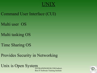 Unix Tutorial & overview | PPT