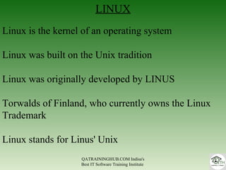 Unix Tutorial & overview | PPT