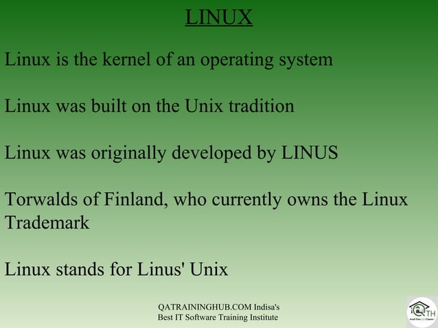 Unix Tutorial & overview | PPT