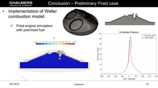 Chalmers Presentation: Flow Field In A Single-Cylinder Spark Ignition Engine Using OPENFOAM | PPT