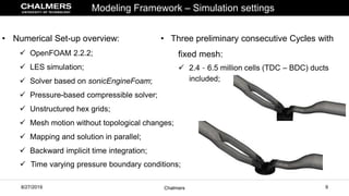 Chalmers Presentation: Flow Field In A Single-Cylinder Spark Ignition Engine Using OPENFOAM | PPT