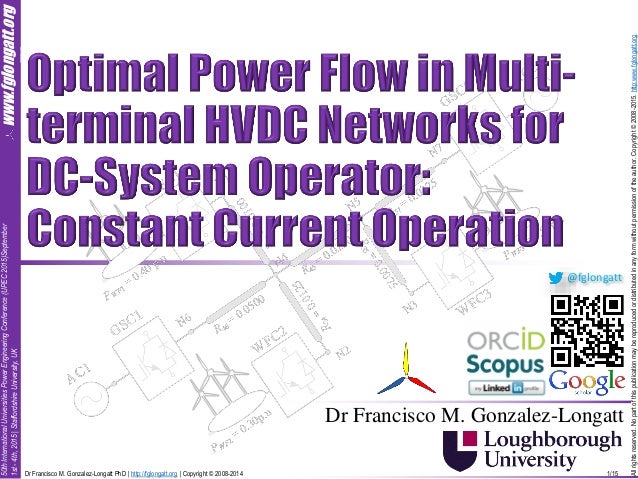 Optimal Power Flow In Multi Terminal Hvdc Networks For Dc System Operator Constant Current