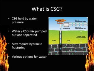 Controversial science: coal seam gas | PPTX