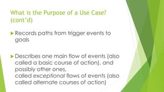 Use Case Analysis and Diagramming | PPTX | Technology & Computing