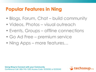 Using Ning to Connect with your Community | PPT