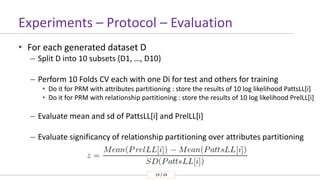 Learning Probabilistic Relational Models using Non-Negative Matrix Factorization | PPSX