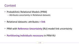 Learning Probabilistic Relational Models using Non-Negative Matrix Factorization | PPSX