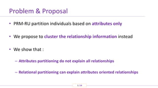Learning Probabilistic Relational Models using Non-Negative Matrix Factorization | PPSX
