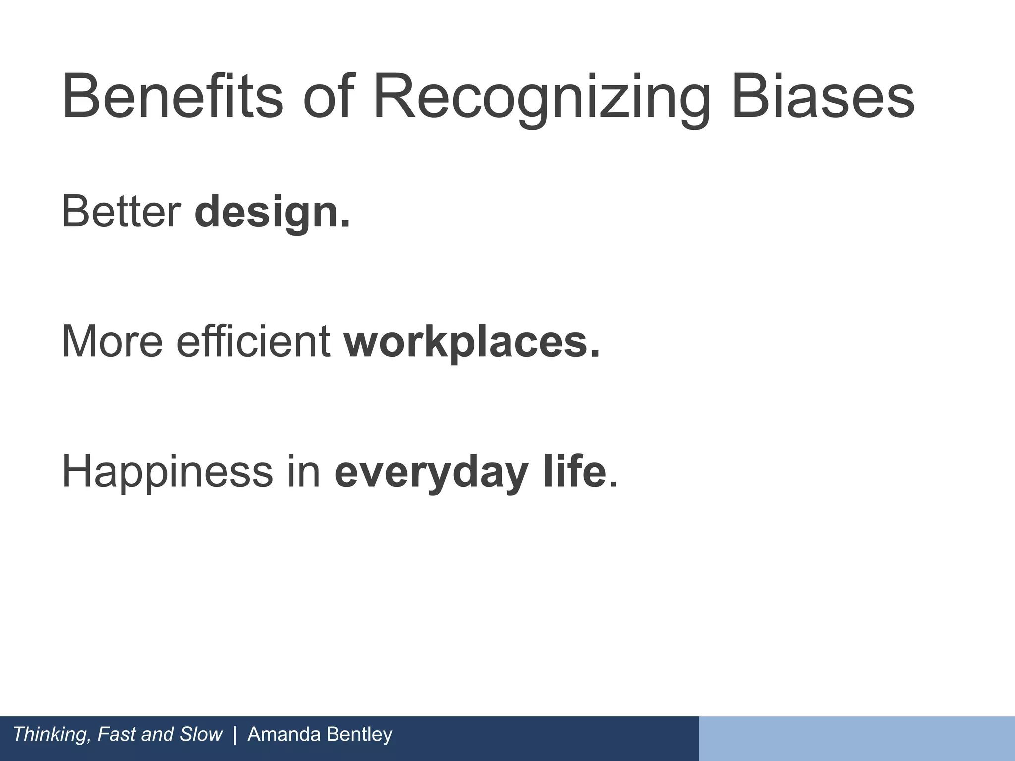 "Thinking, Fast and Slow" Applications | PPTX