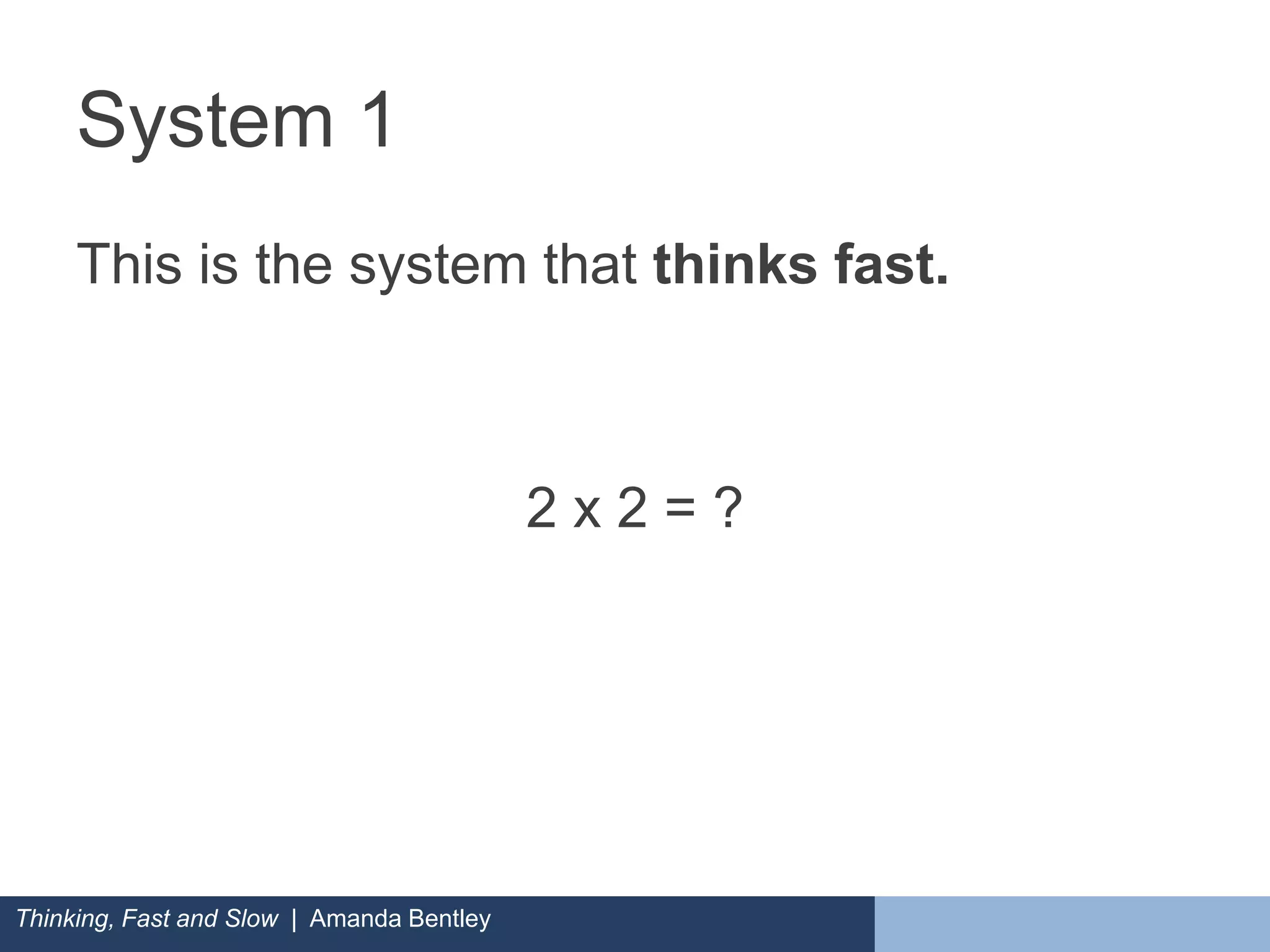 "Thinking, Fast and Slow" Applications | PPTX