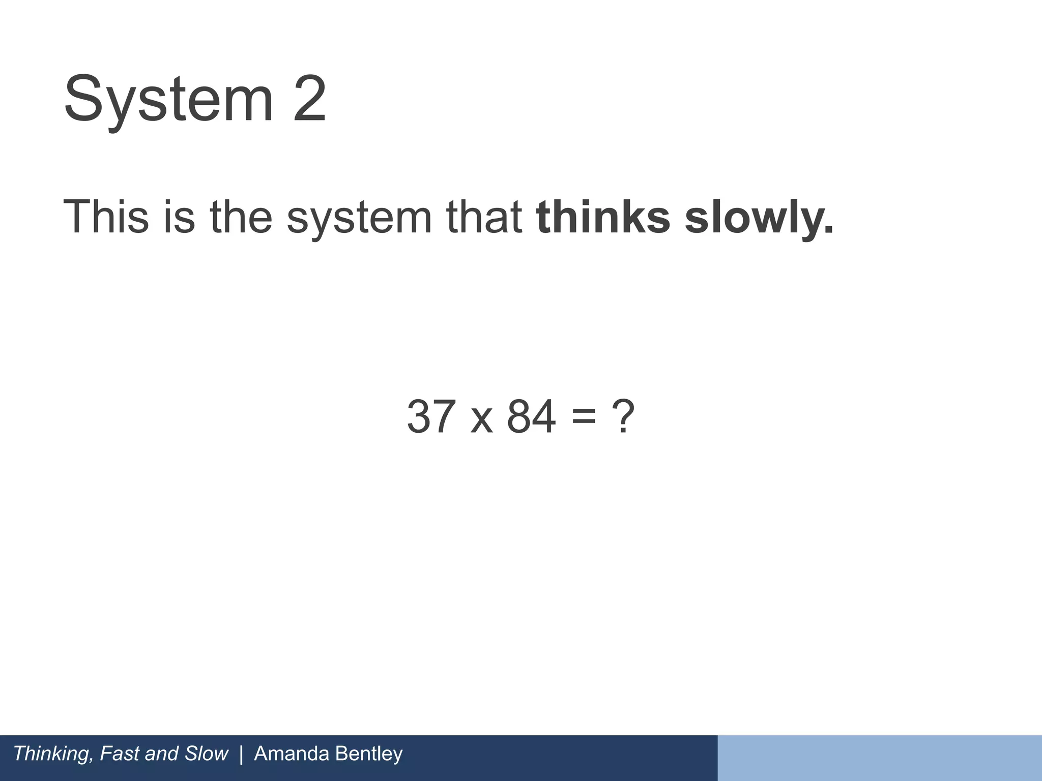 "Thinking, Fast and Slow" Applications | PPTX